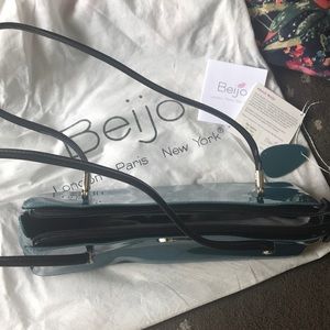 Beijo | Bags | Beijo Patent Turquoise Handbag | Poshmark